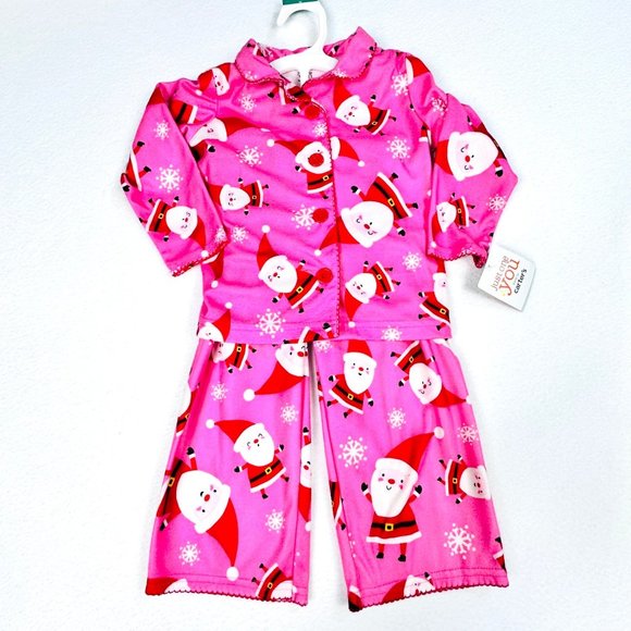 Carter's | Pajamas | Carters Santa Flannel Pajama Set 8 Months Nwt ...